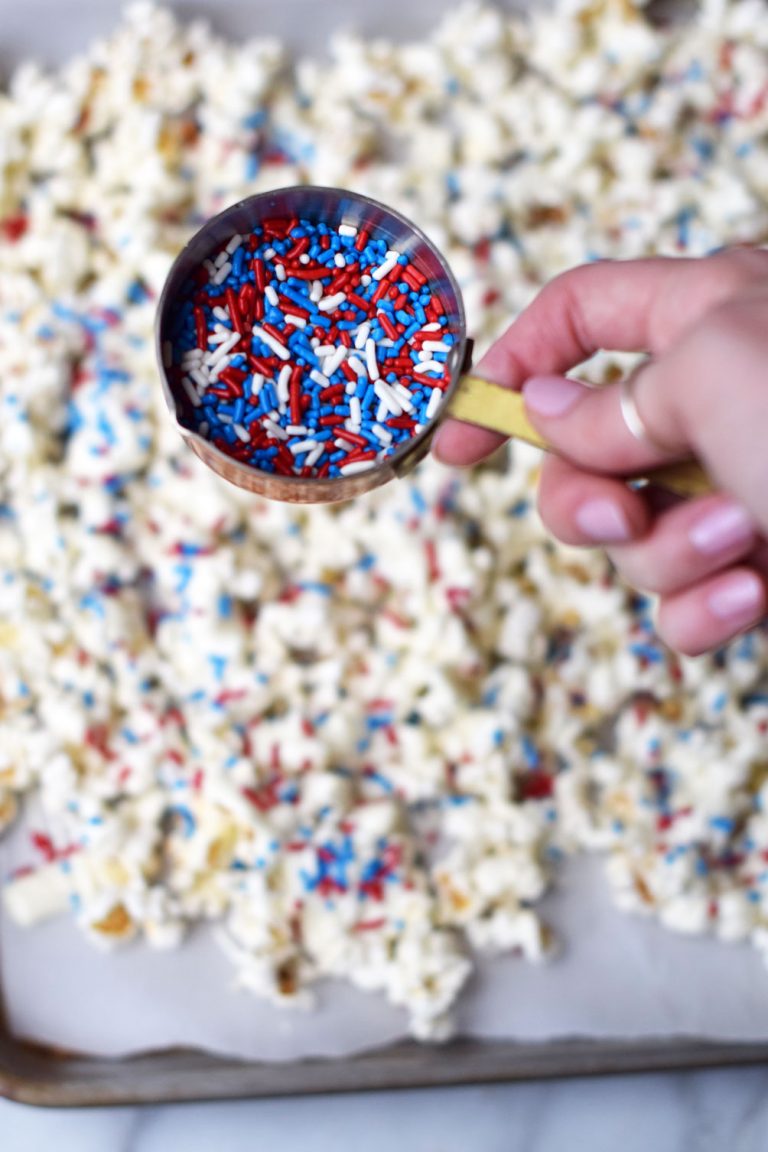 fireworks popcorn for Fourth of July - One Brass Fox