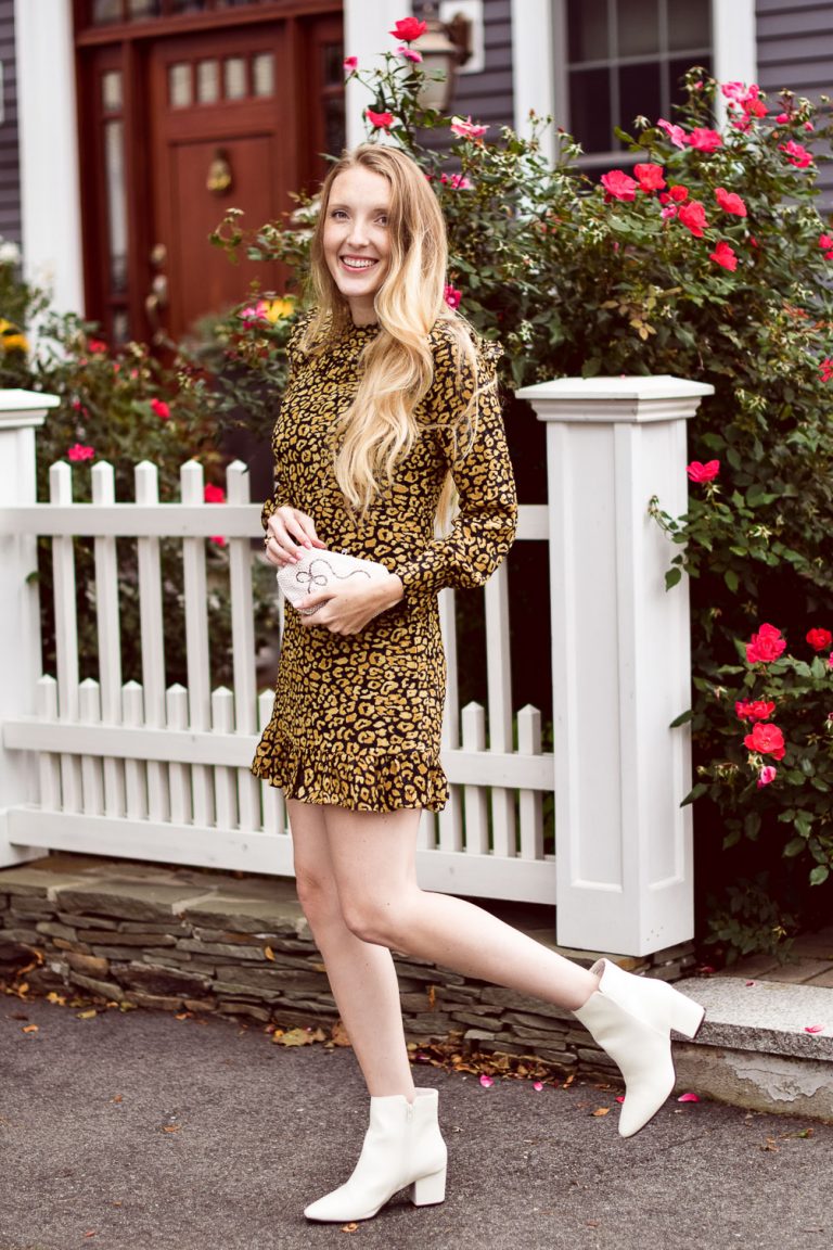 leopard mini dress - One Brass Fox
